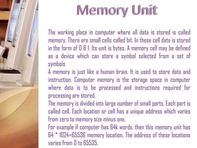 computer memory | PPTX