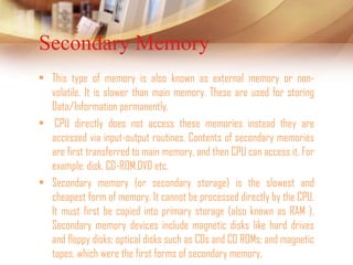 computer memory | PPTX