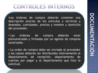 CONTROL INTERNO DE COMPRAS | PPTX