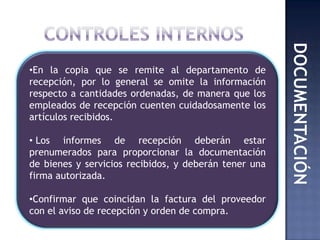 CONTROL INTERNO DE COMPRAS | PPTX