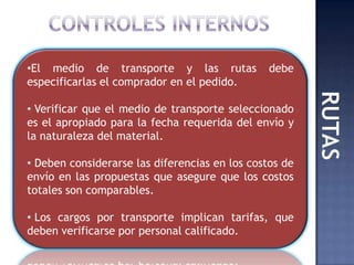 CONTROL INTERNO DE COMPRAS | PPTX