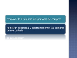 CONTROL INTERNO DE COMPRAS | PPTX
