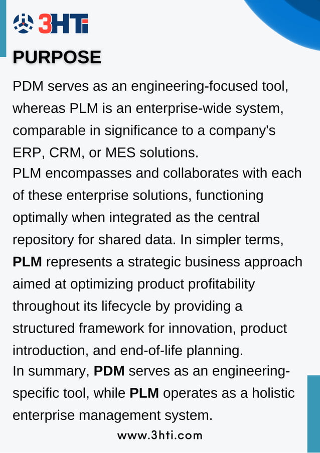 Comprehending the Difference Between PLM and PDM | PDF | Computer ...