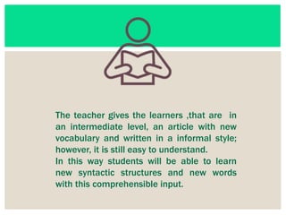 Comprehensible input theory 1 | PPTX