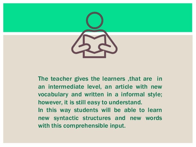 Comprehensible Input Theory 1