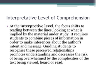 Comprehension | PPT