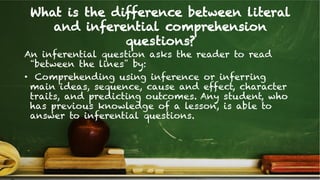 Comprehension: Expert Presentation for Reading Class by Jenny, Sara and ...