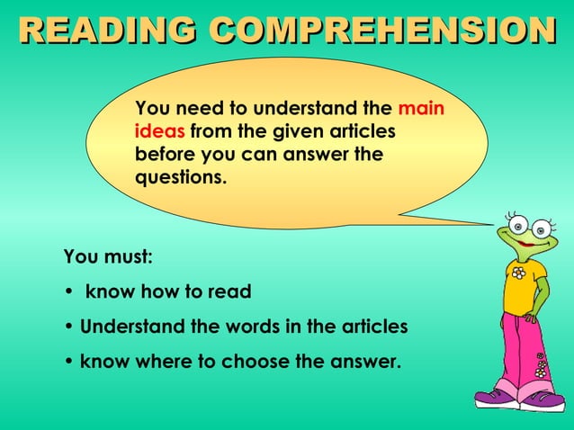 Comprehension | PPT