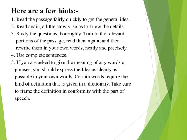 Comprehension | PPTX