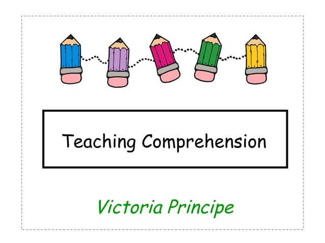 Comprehension | PPT | Educational Assessment | Education