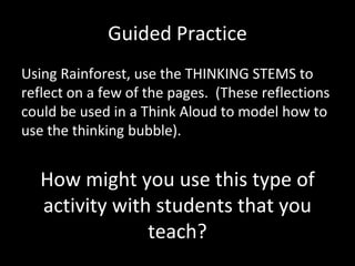 Schema Thinking Stems