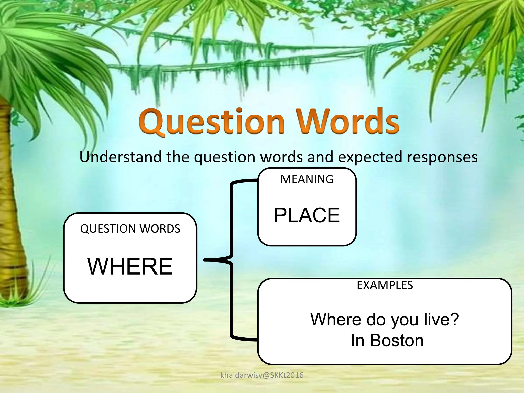 Comprehension comprehension - WH questions.ppt