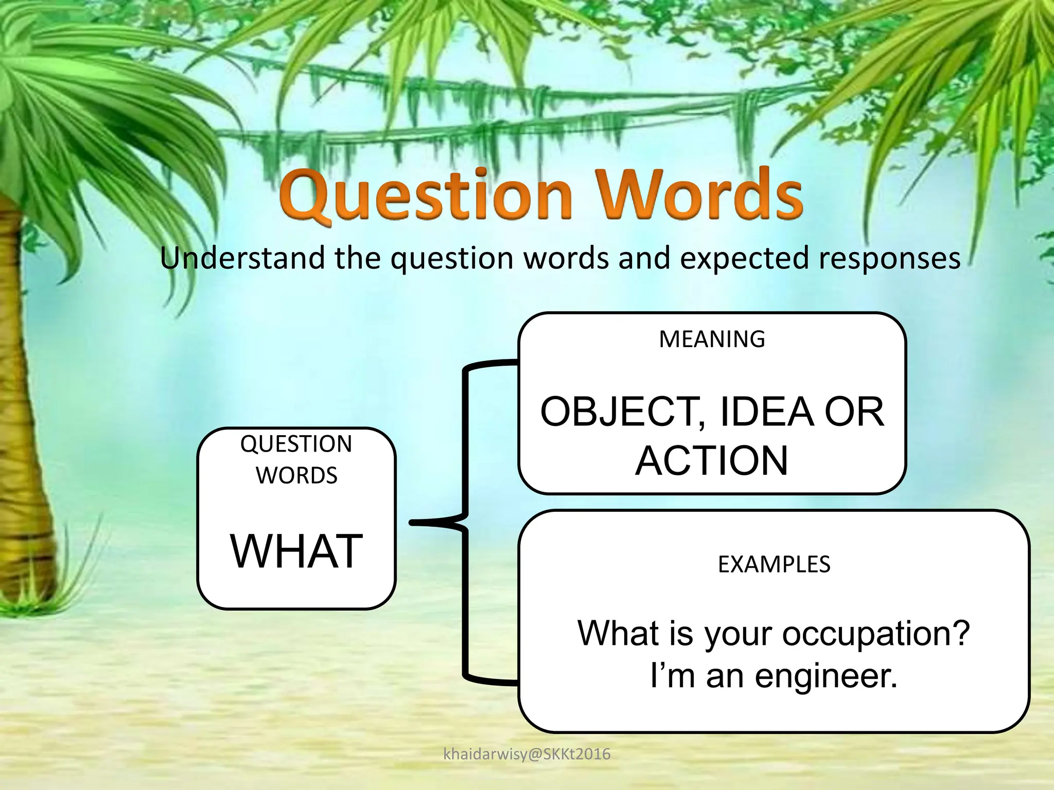 Comprehension comprehension - WH questions.ppt