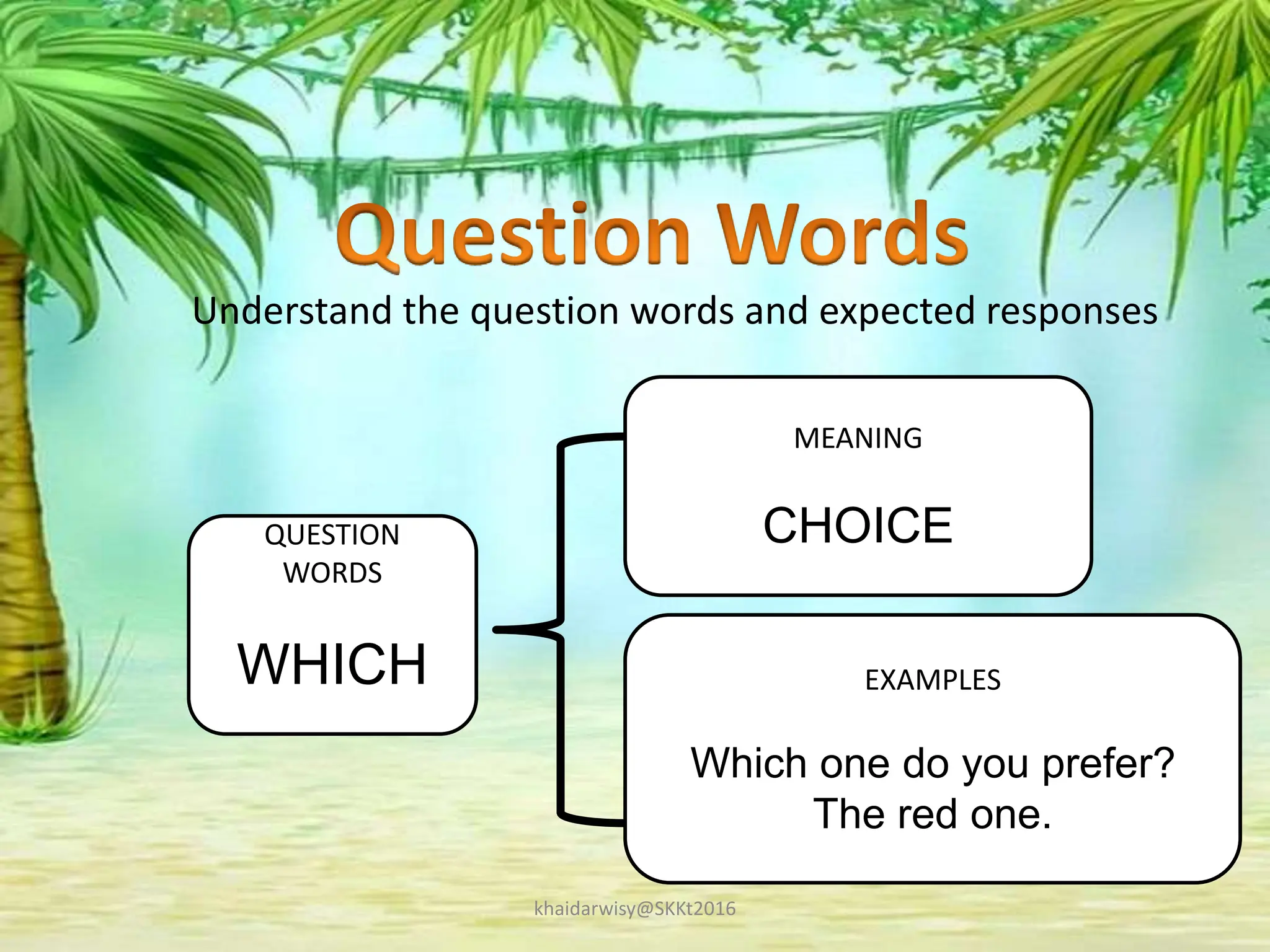 Comprehension comprehension - WH questions.ppt