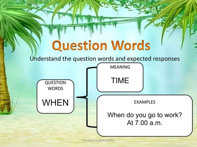 Comprehension comprehension - WH questions.ppt