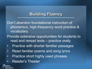 Comprehension and Fluency n pip Slides.pptx | Free Download
