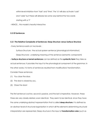 Comprehension and Language (handout version) | PDF