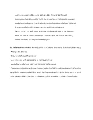 Comprehension and Language (handout version) | PDF