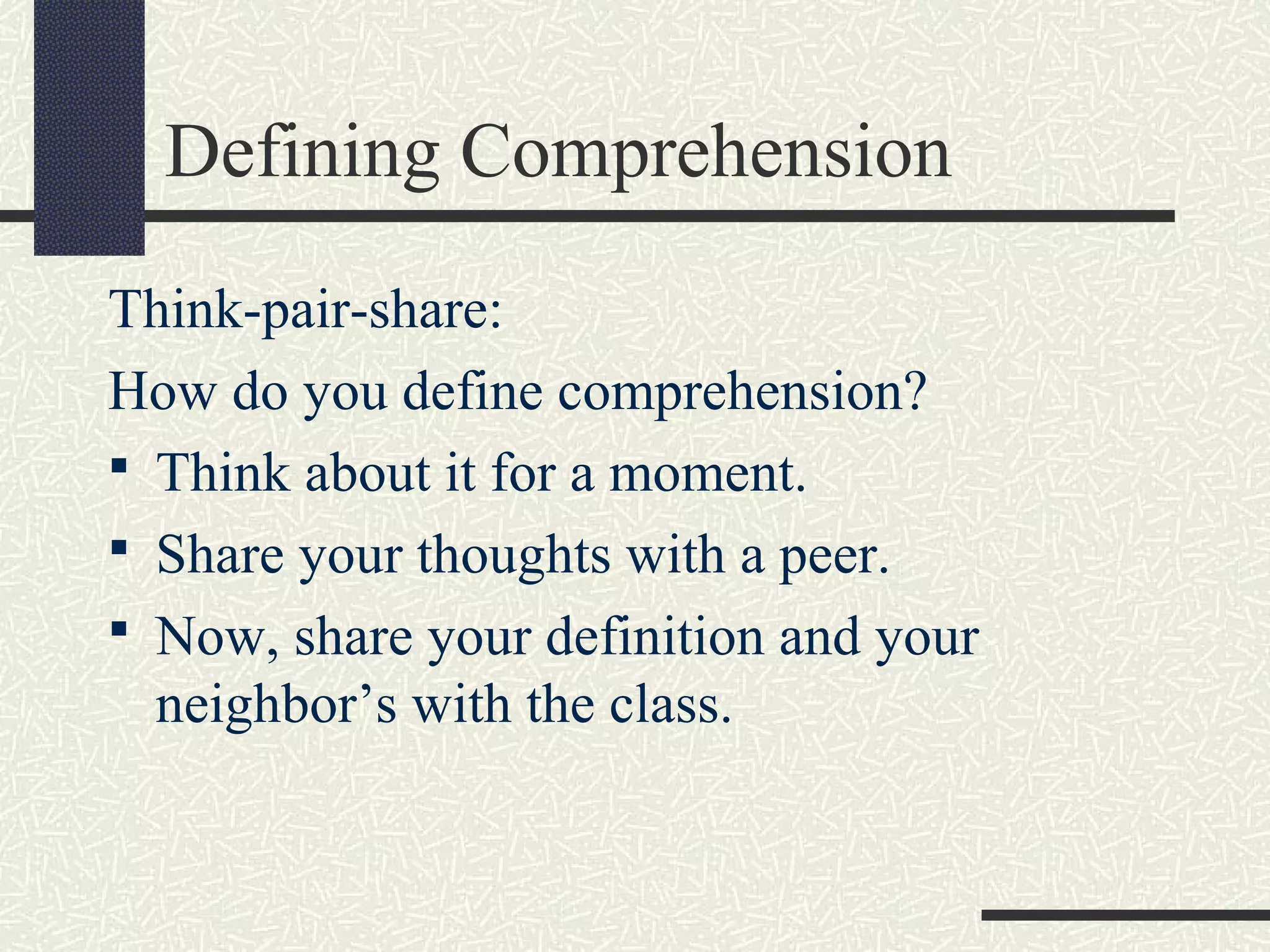 Comprehension Development - Dr. Grant - GMU | PPT