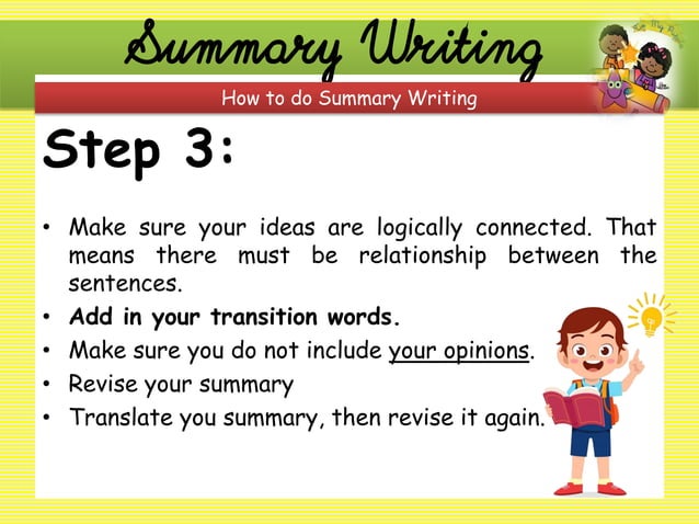 Scaffolding Summary Writing | PPT