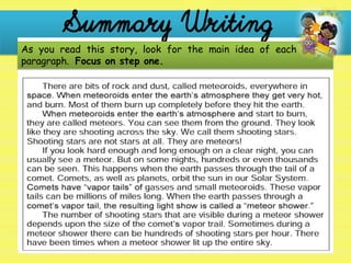 Scaffolding Summary Writing | PPT