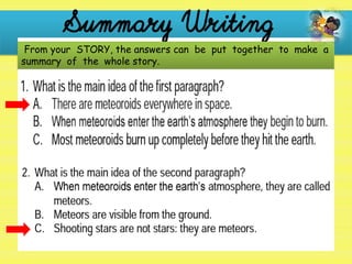 Scaffolding Summary Writing | PPT