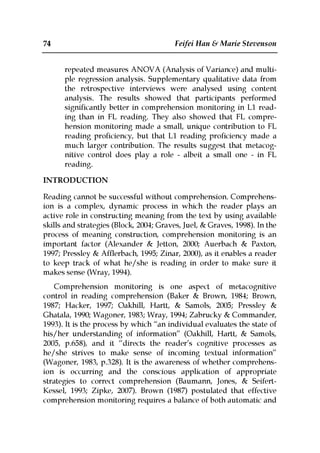 Comprehension monitoring in first and foreign | PDF