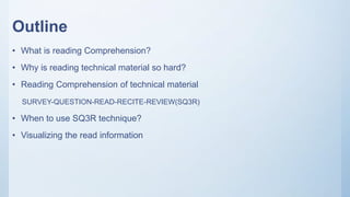 Comprehension of technical material | PPTX