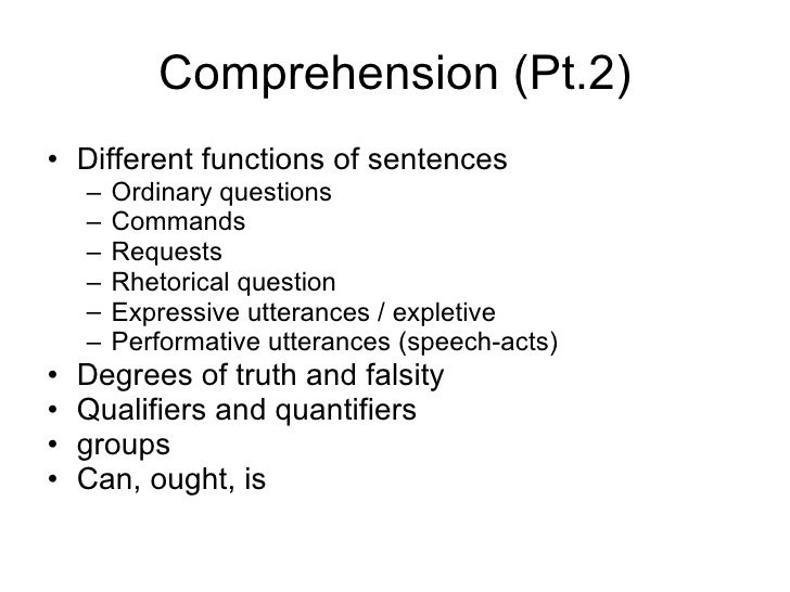 Critical Thinking - Comprehension (Part1)