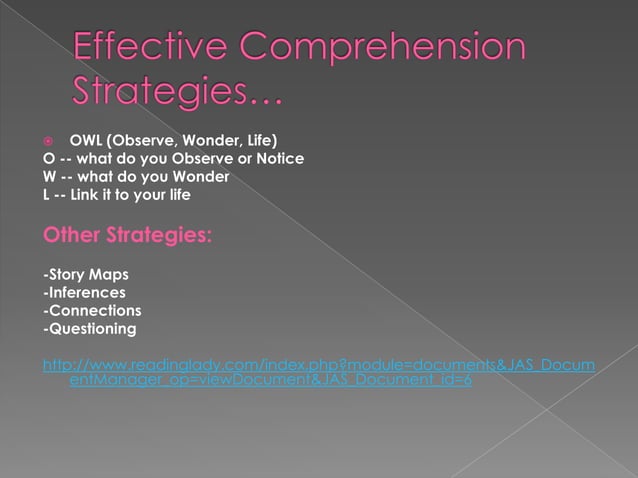 Comprehension ppt preach | PPTX