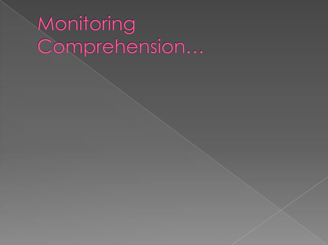 Comprehension ppt preach | PPTX