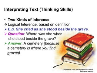 Comprehension q types | PPT