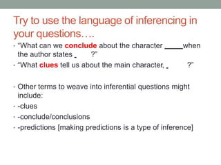 Comprehension Questions Tutorial (Literal, Inferential, Applied) | PPTX