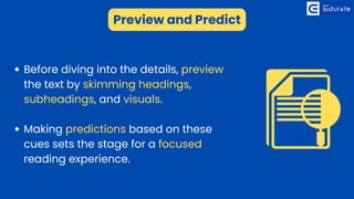 Reading Comprehension Techniques | PDF