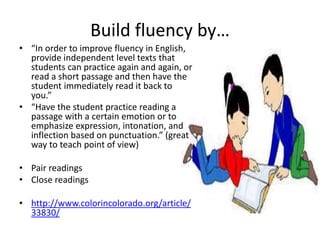 Making Reading Comprehensible for ELLs | PPTX
