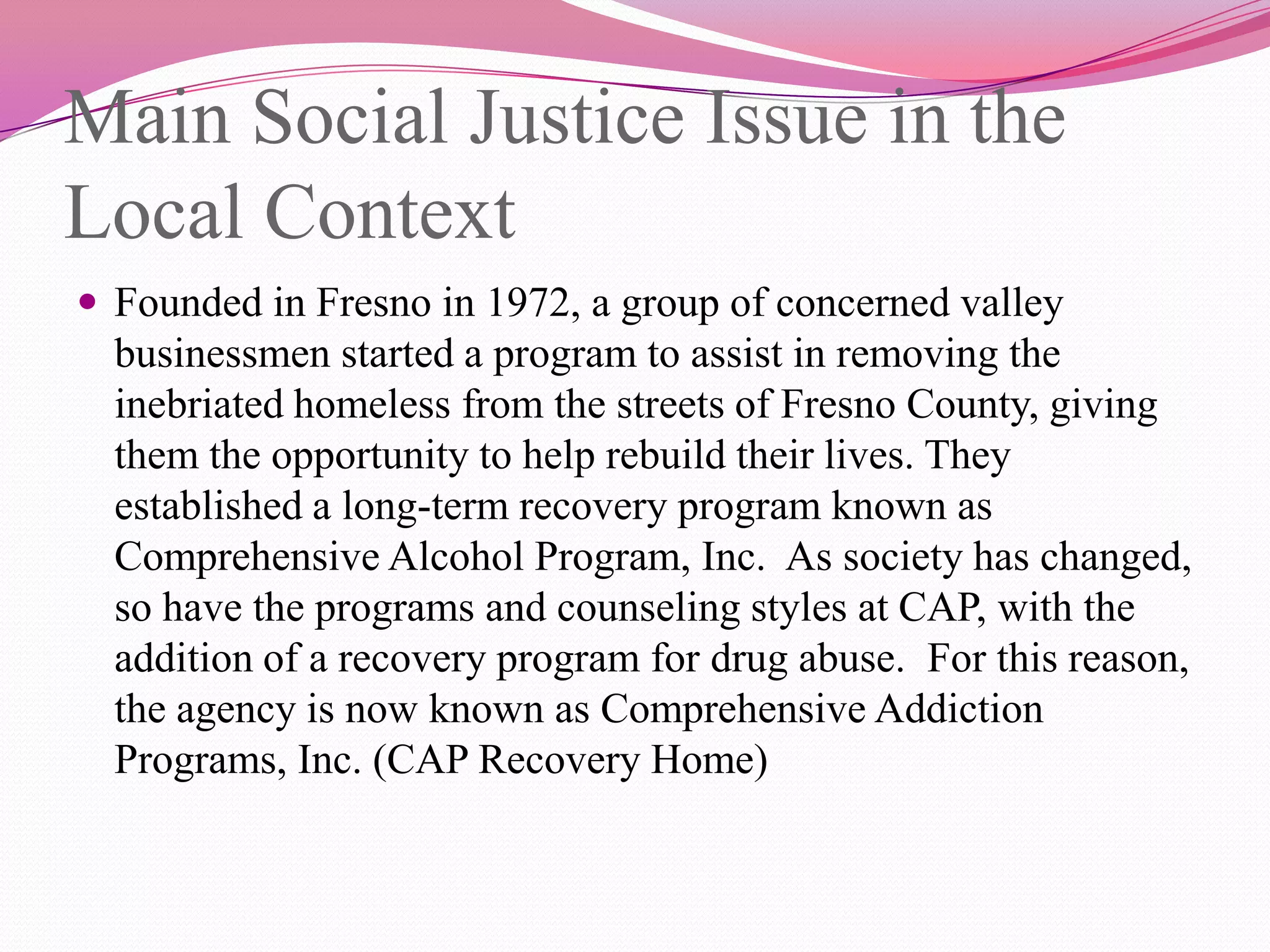 Comprehensive addiction pogram agency analysis | PPTX | Substance Abuse ...