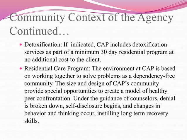 Comprehensive addiction pogram agency analysis | PPTX | Substance Abuse ...