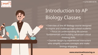 Comprehensive AP Biology Classes for Exam Success.pptx