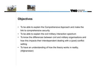 Comprehensive Approach Lecture Stenden Hogeschool 18092012 Final | PPT