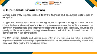 Comprehensive Benefits Of ERP For Accounting & Financial Management | PPT