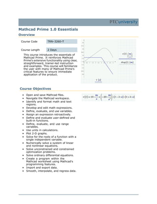Comprehensive Curriculum Guide for Mathcad Prime.pdf | Computing | Technology & Computing