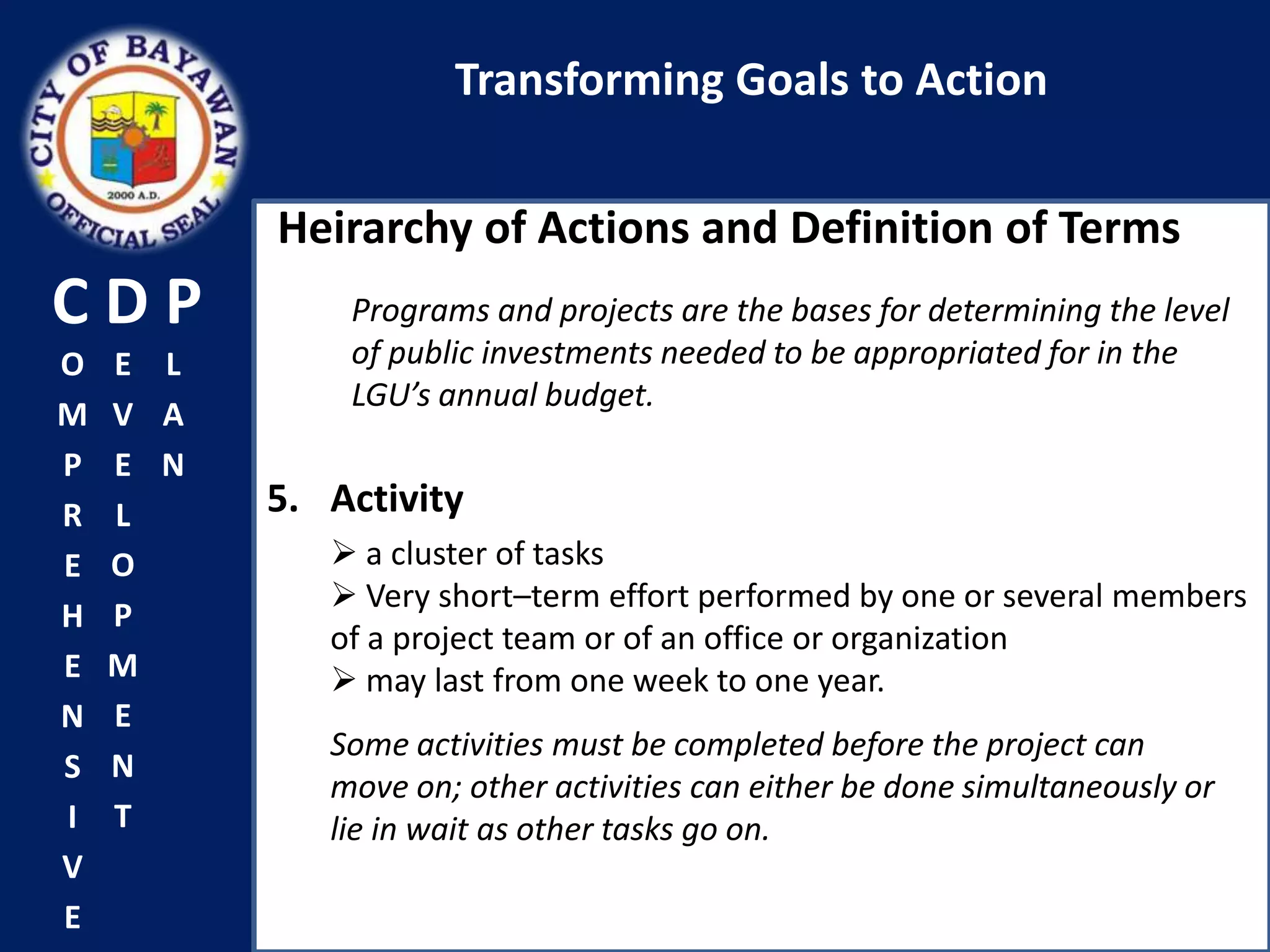 Comprehensive development plan | PPTX