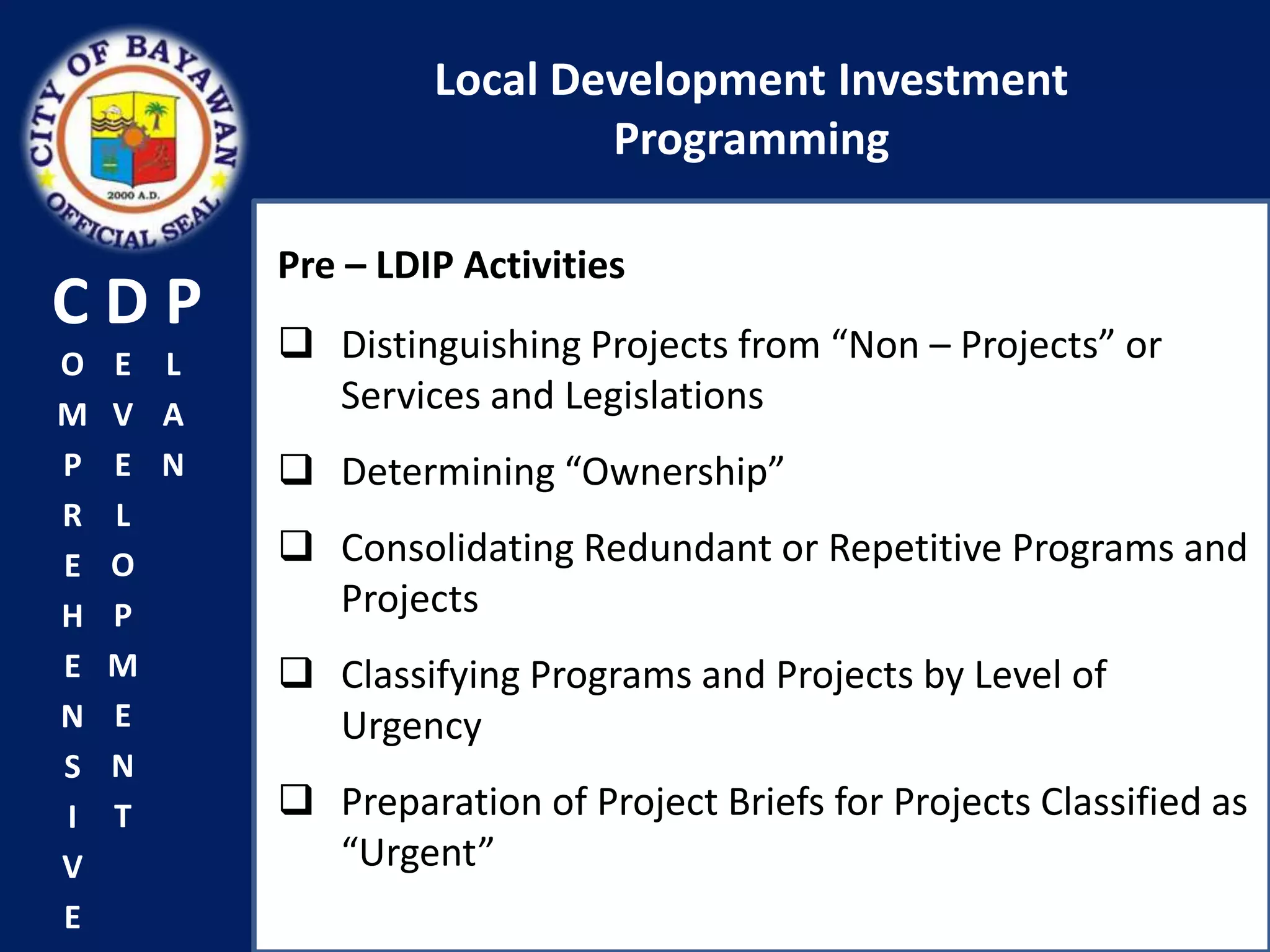Comprehensive development plan | PPTX