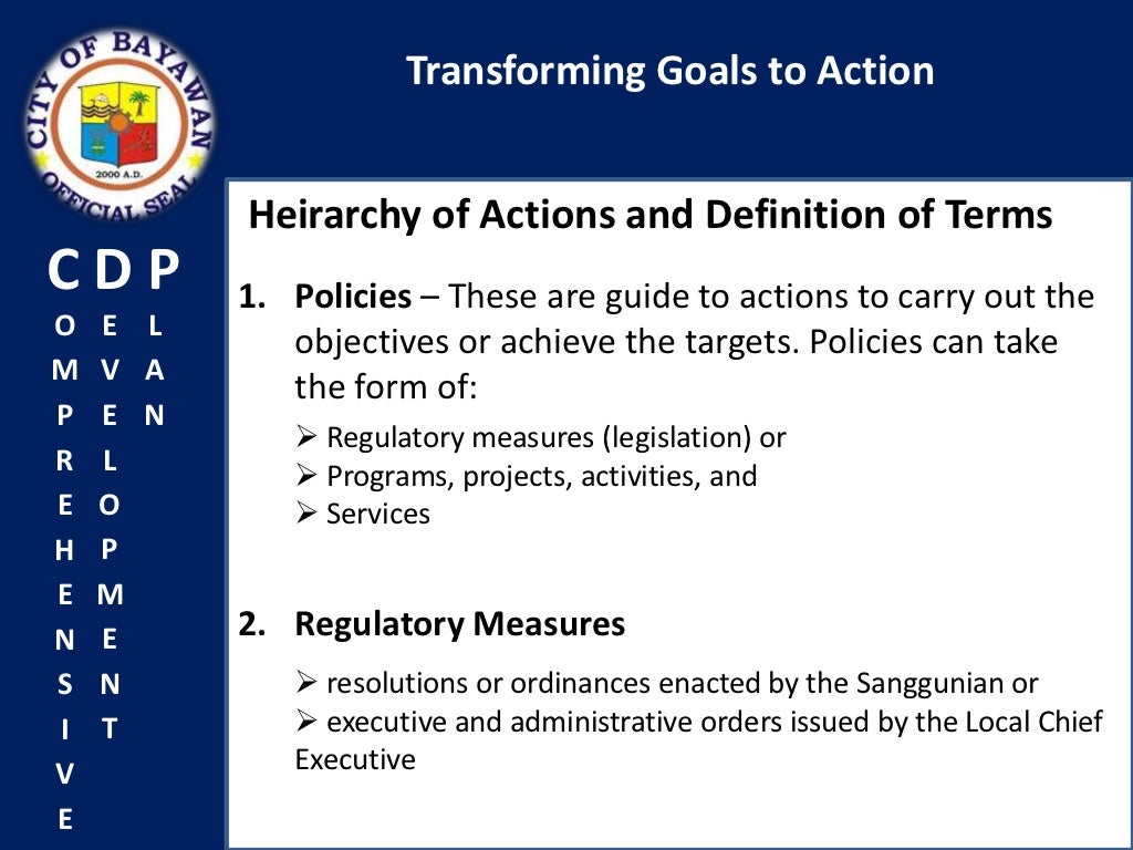 Comprehensive development plan