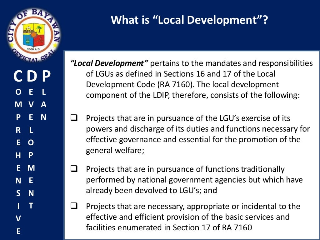 Comprehensive development plan Comprehensive development plan