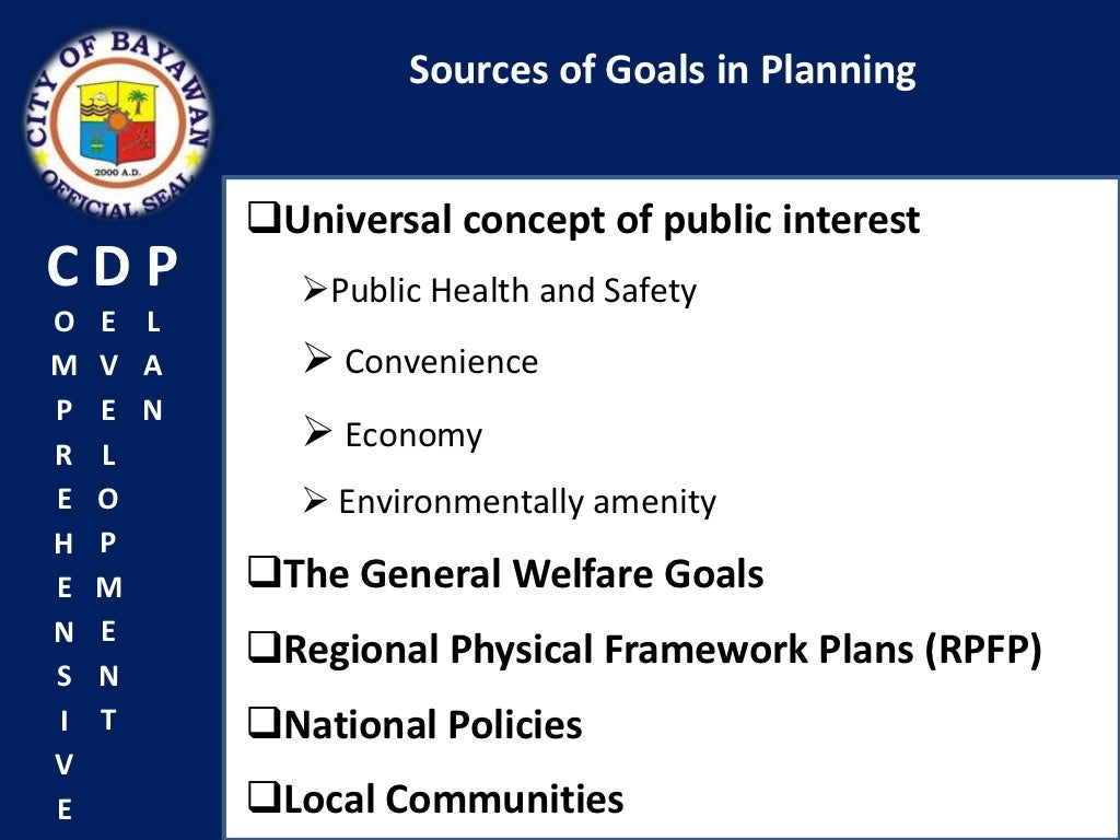 Comprehensive development plan