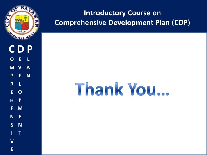 Comprehensive development plan