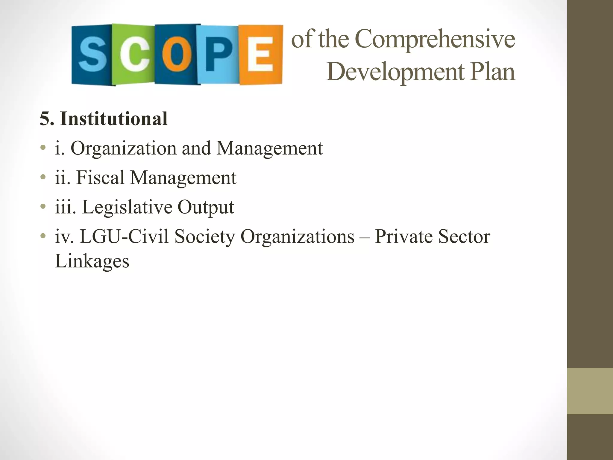 Comprehensive Development Plan | PPTX