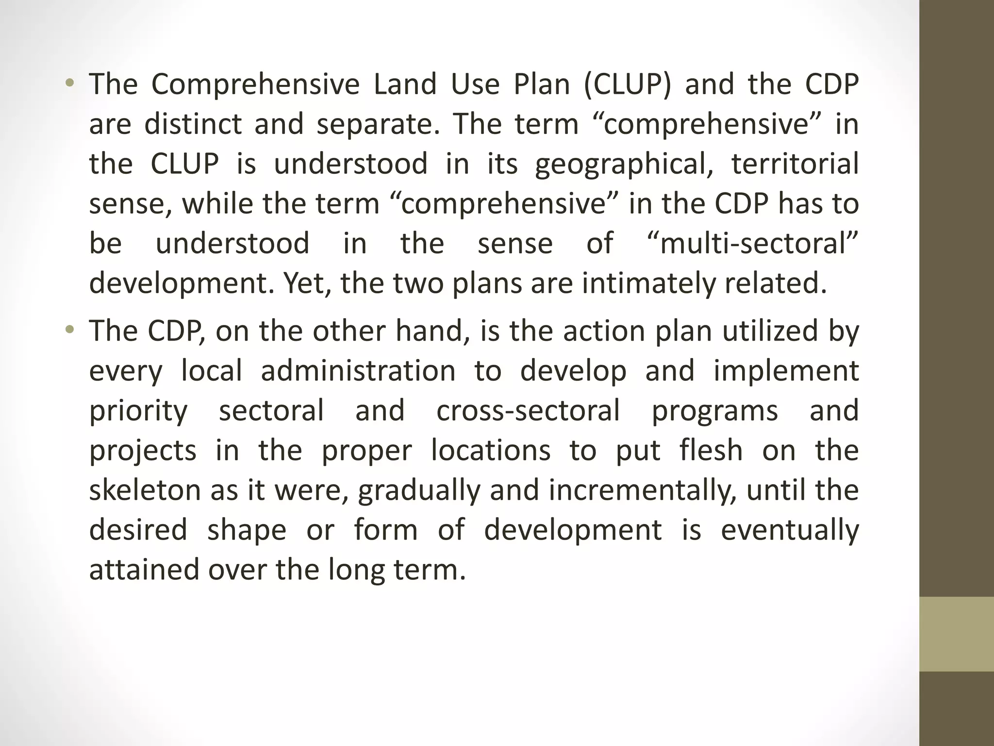 Comprehensive Development Plan | PPTX
