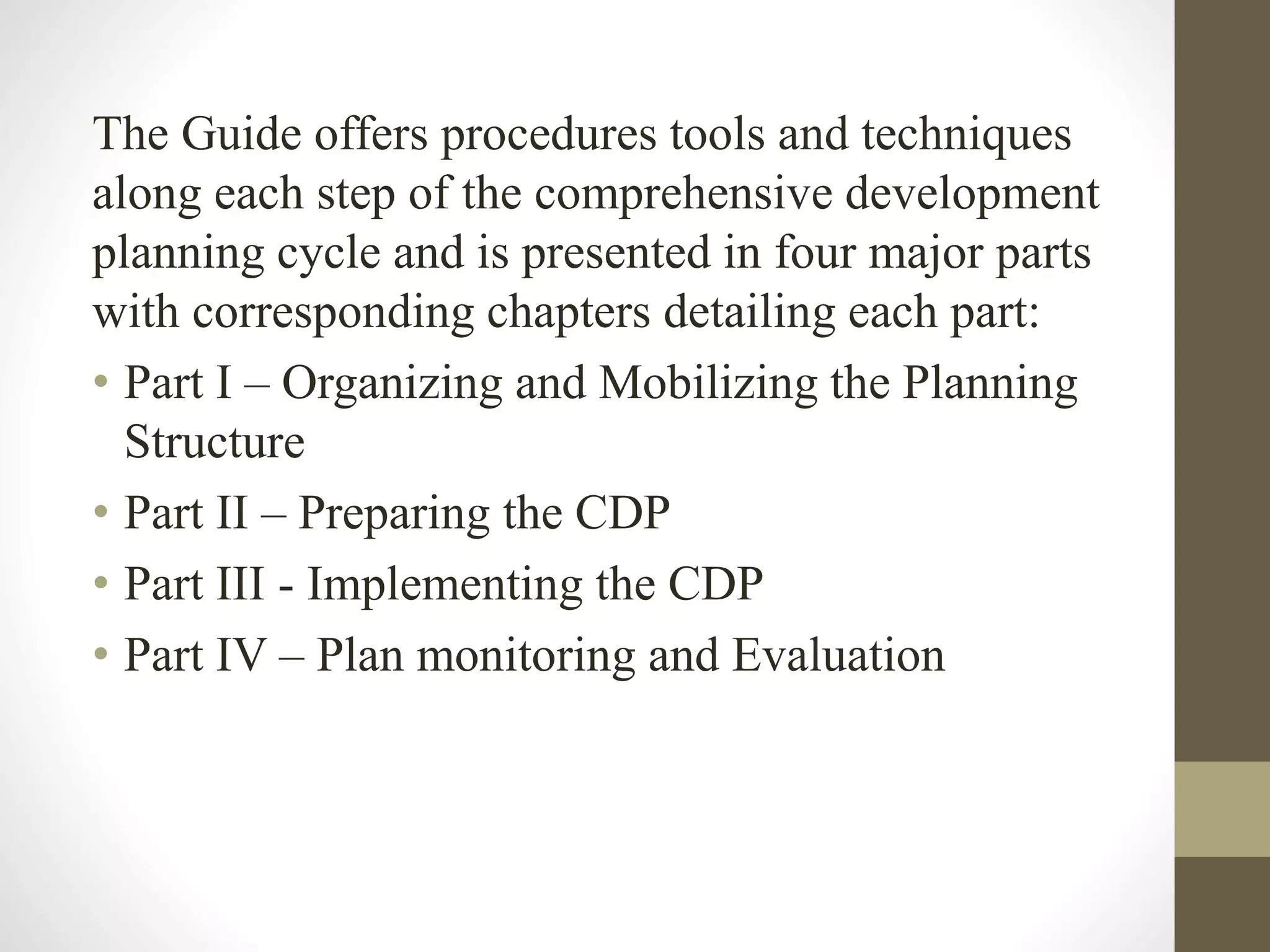Comprehensive Development Plan | PPTX